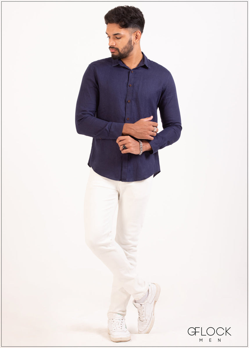 Normal Collar Long Sleeve Shirt - M111222 – GFlock Global