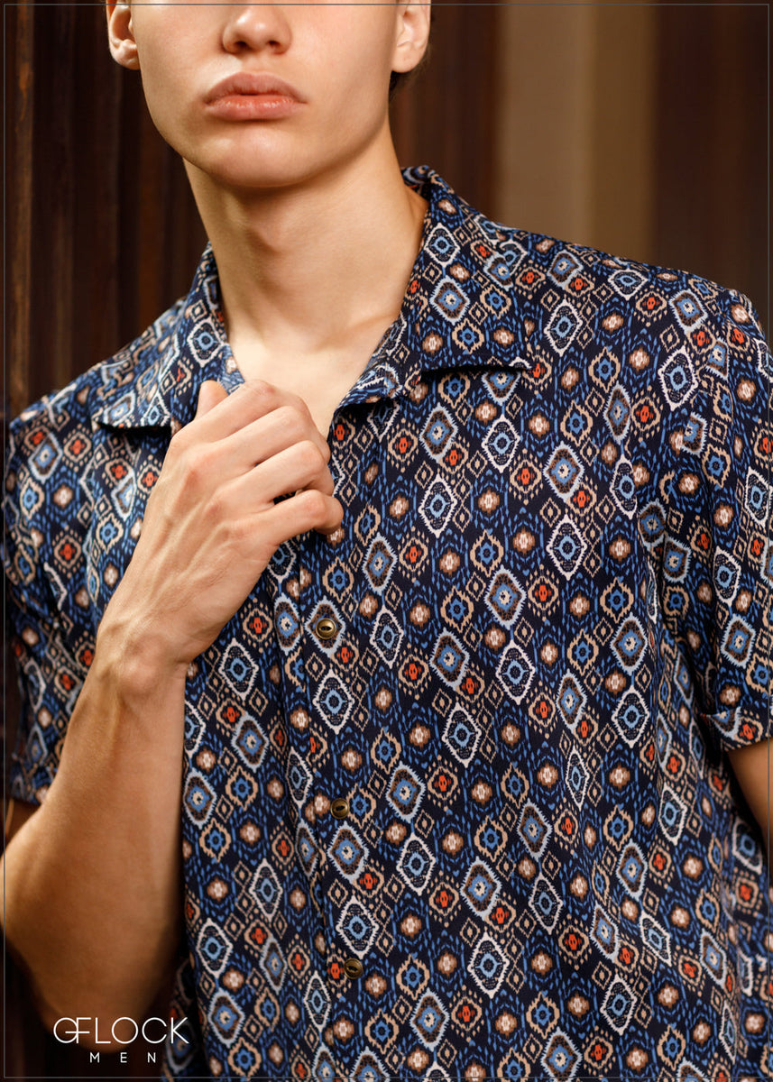 Roll-Up Short Sleeve Printed Shirt - 060624 - 02 – GFlock Global